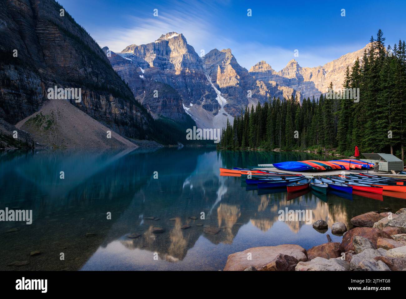 Beautiful Moraine lake, Banff, Canada Stock Photo - Alamy