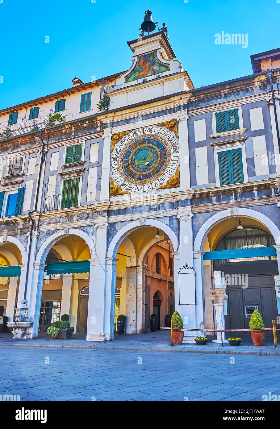 The arched pass under the medieval Torre dell'Orologio (Clock Tower ...