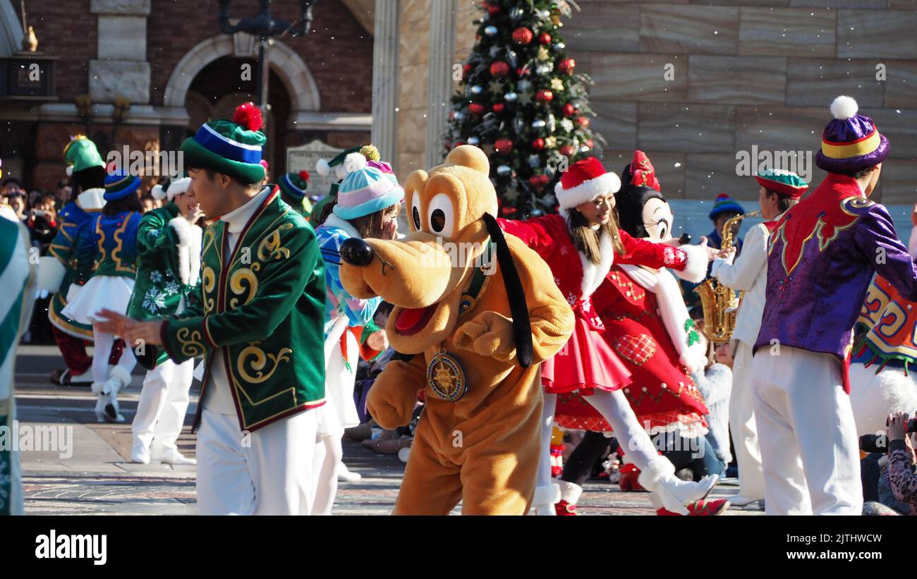 Tokyo Japan. November 27 2014. Disney mascots show. Capture images of ...