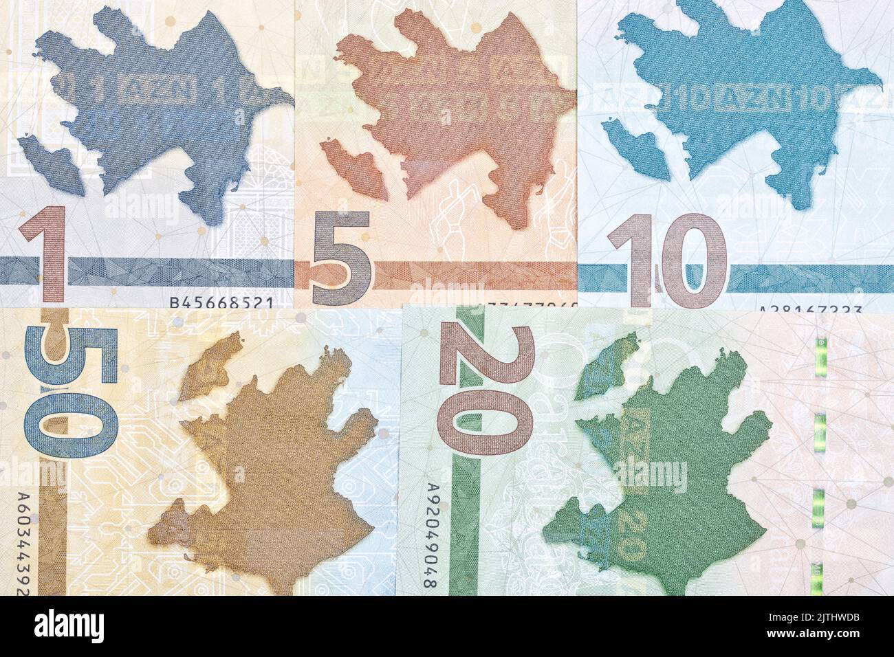Azerbaijani Manat - new series of banknotes Stock Photo - Alamy