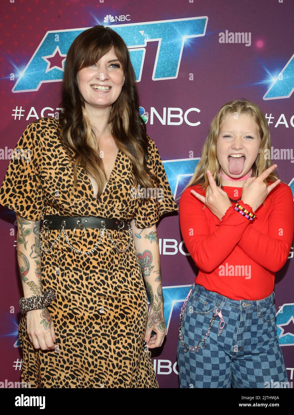 30 August 2022 - Pasadena, California - Harper Akudama with her mother ...