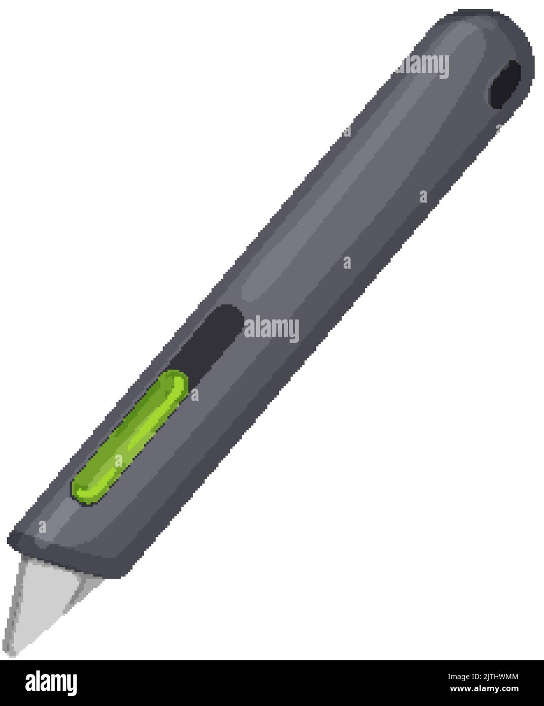 office cutter knife cartoon vector illustration Stock Vector Image ...