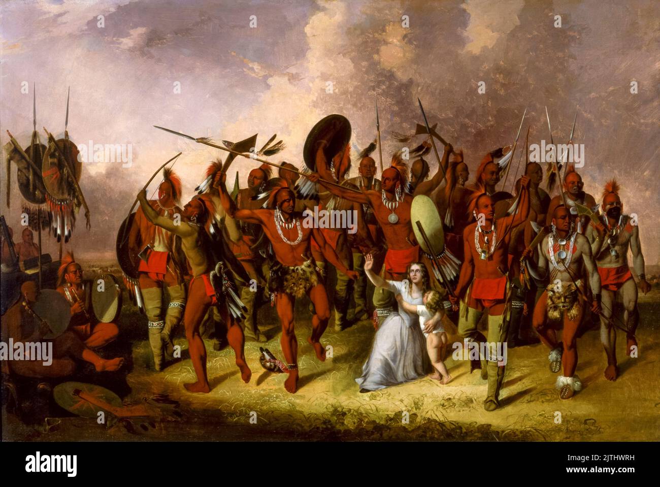Osage Scalp Dance, painting in oil on canvas by John Mix Stanley, 1845 ...