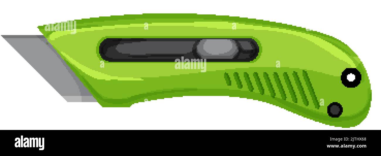 box cutter knife cartoon vector illustration Stock Vector Image & Art ...