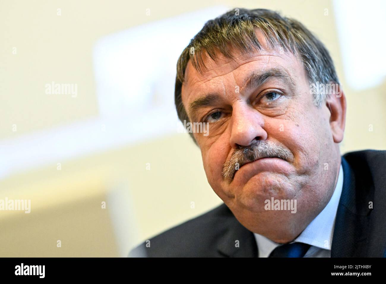 Febeliec member of the board Peter Claes pictured during a press ...