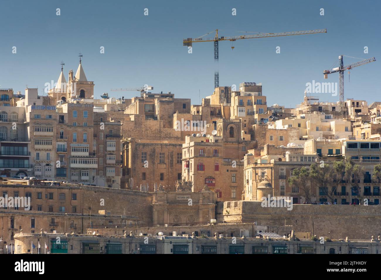 Beautiful view of Birgu old town in Malta Stock Photo - Alamy