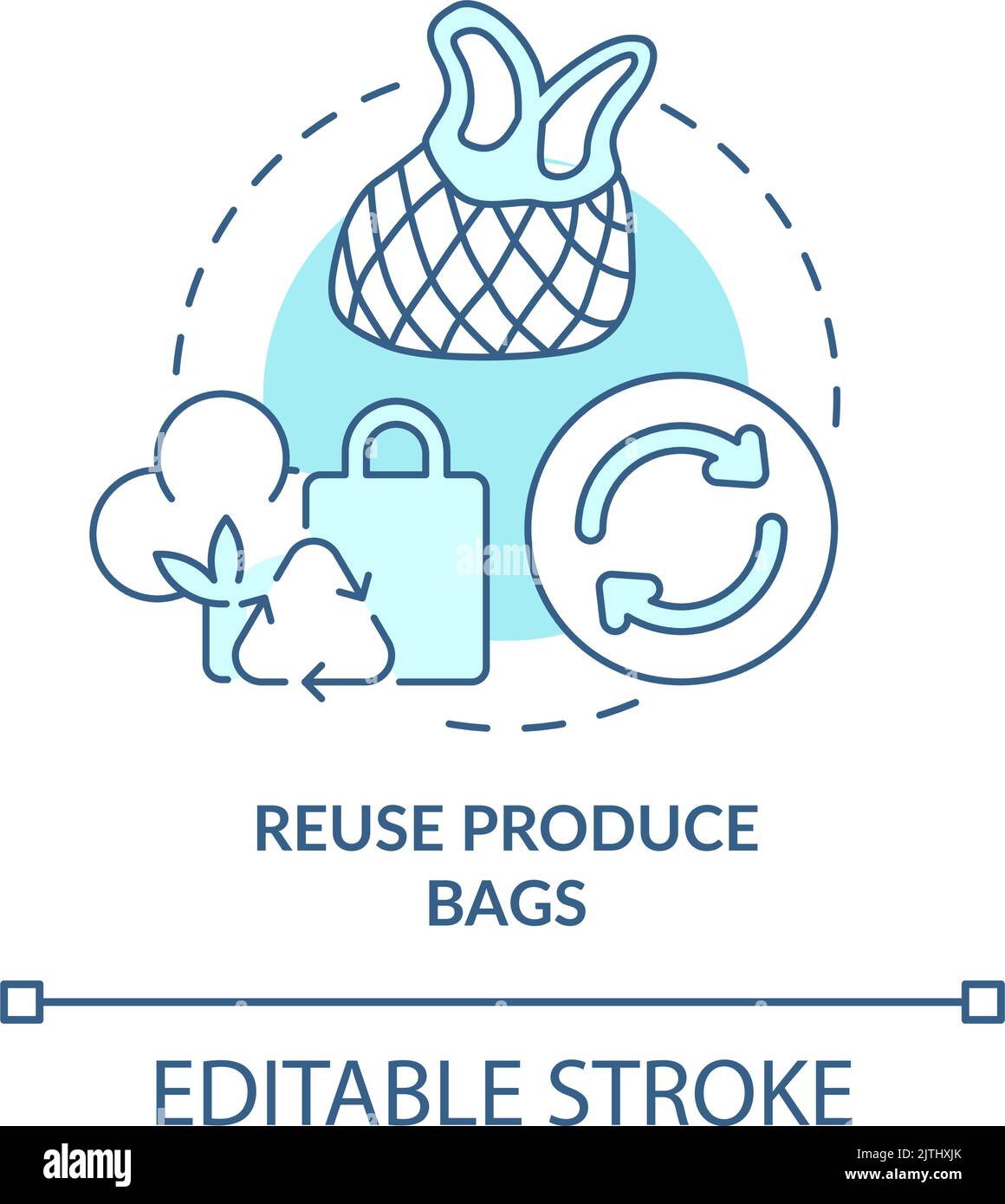 Reuse produce bags turquoise concept icon Stock Vector Image & Art - Alamy Reuse produce bags turquoise concept icon Stock Vector Image & Art - Alamy