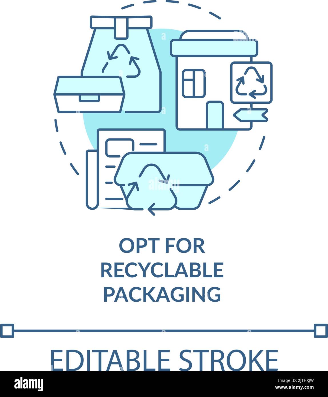 Compostable packaging logo Stock Vector Images - Alamy