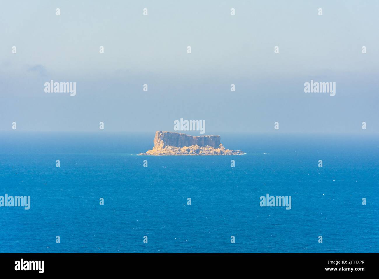 The little Filfla Island of Malta Stock Photo - Alamy