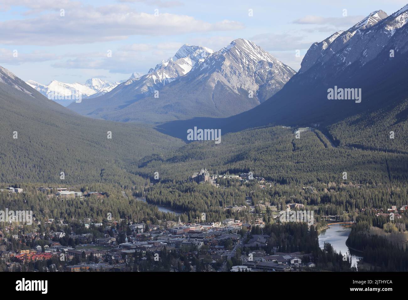 View from fairmont banff springs hotel hi-res stock photography and ...