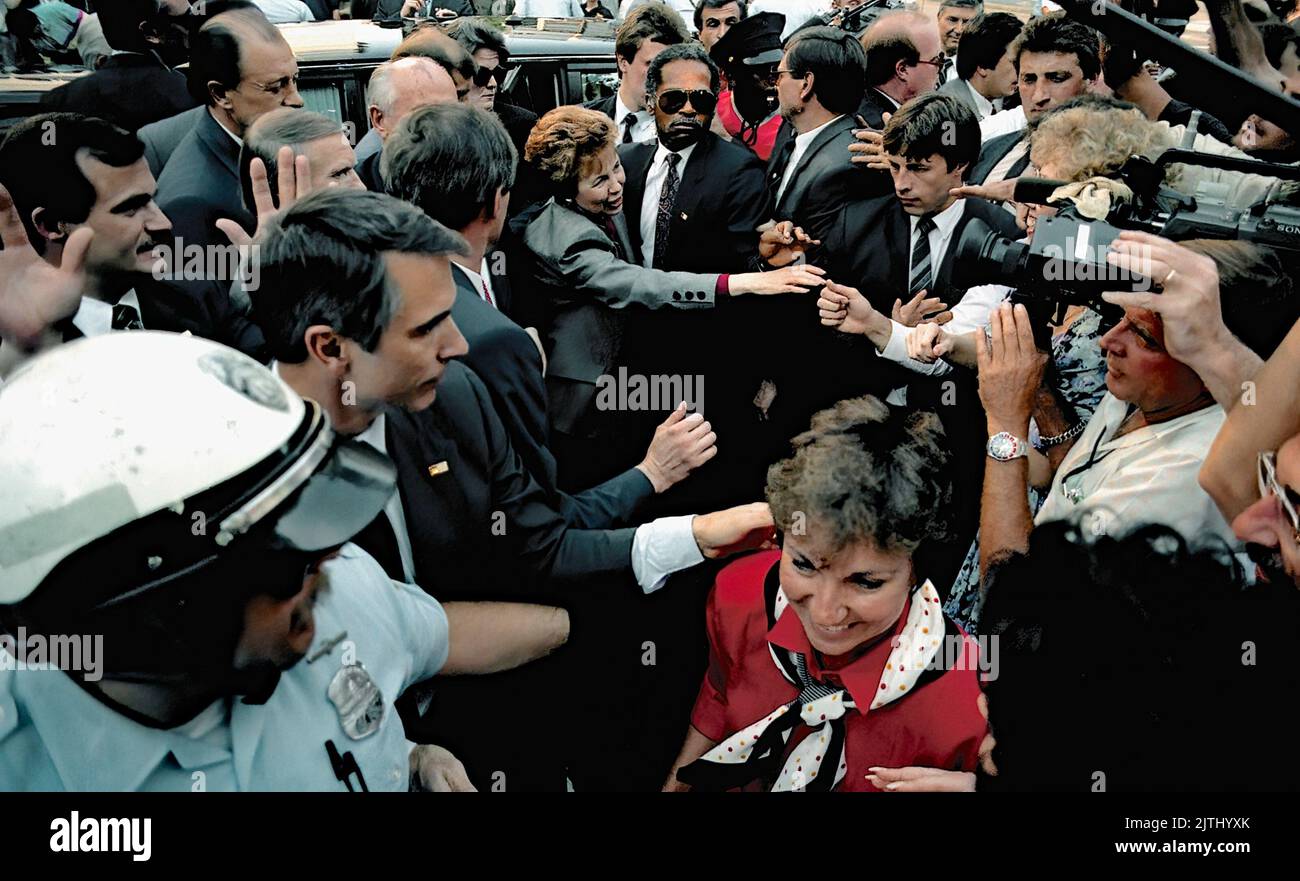 WASHINGTON, DC USA - JUNE 2, 1990 Russian President Mikhail Sergeyevich Gorbachev and his wife ...