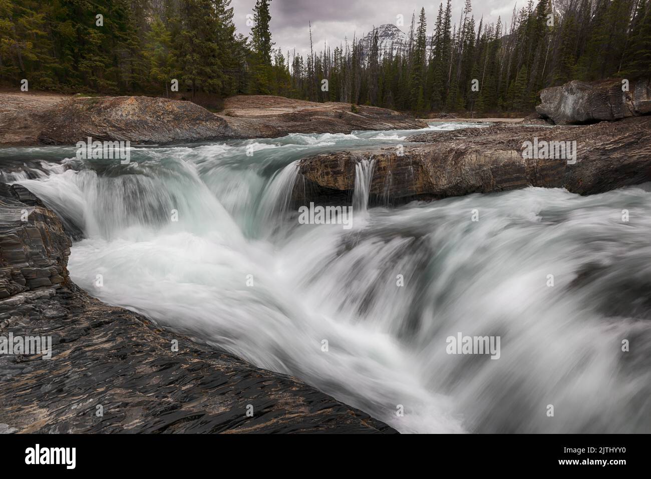 The Natural Bridge, Yoho National Park, British Columbia, Canada Stock ...