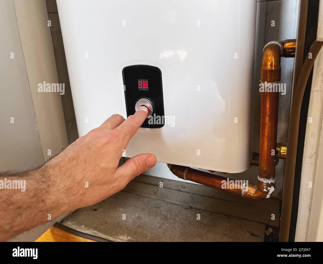 Boiler temperature display hi-res stock photography and images - Alamy