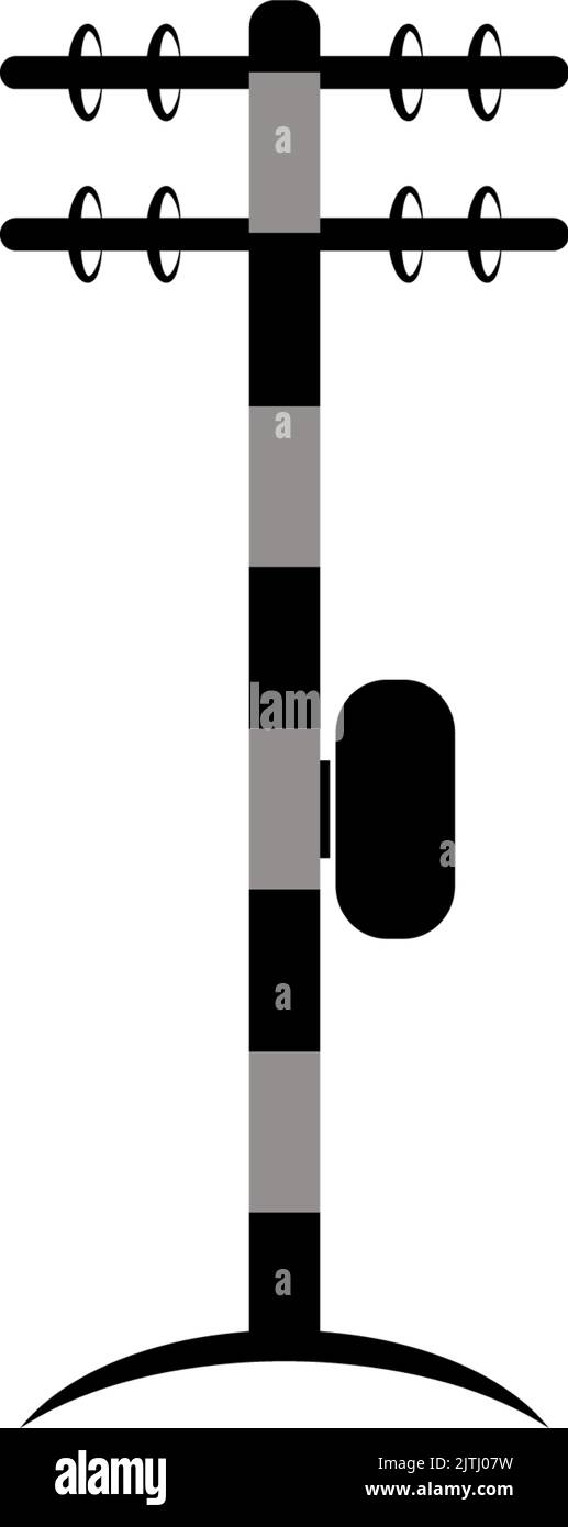 electric pole logo design vector illustration Stock Vector Image & Art ...