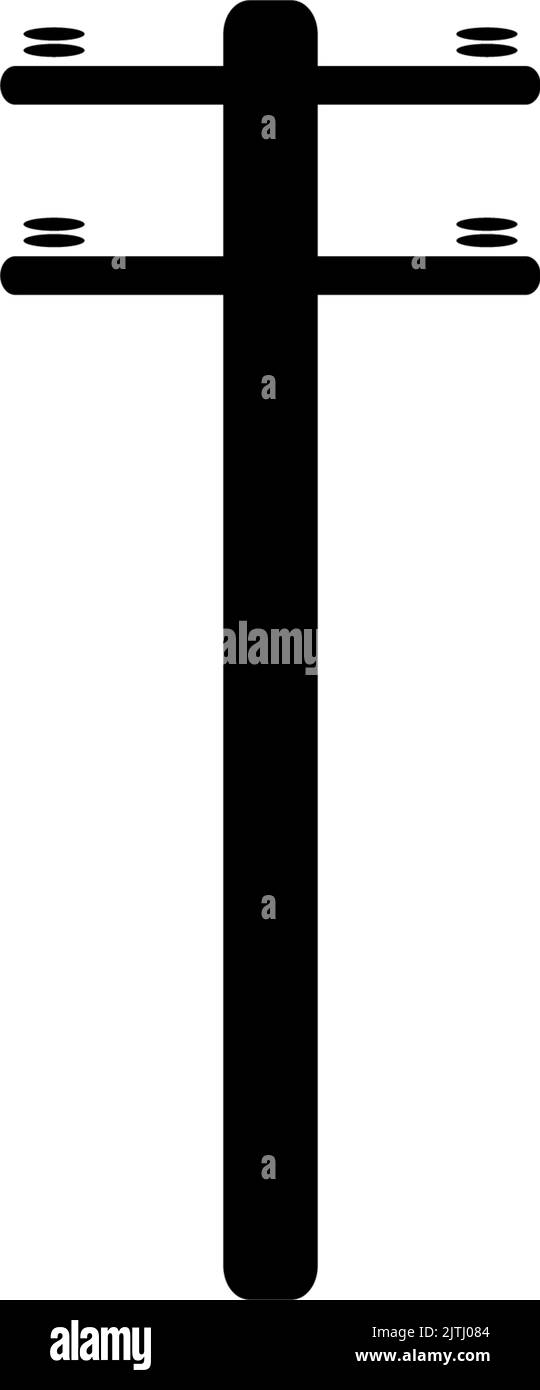 electric pole logo design vector illustration Stock Vector Image & Art ...