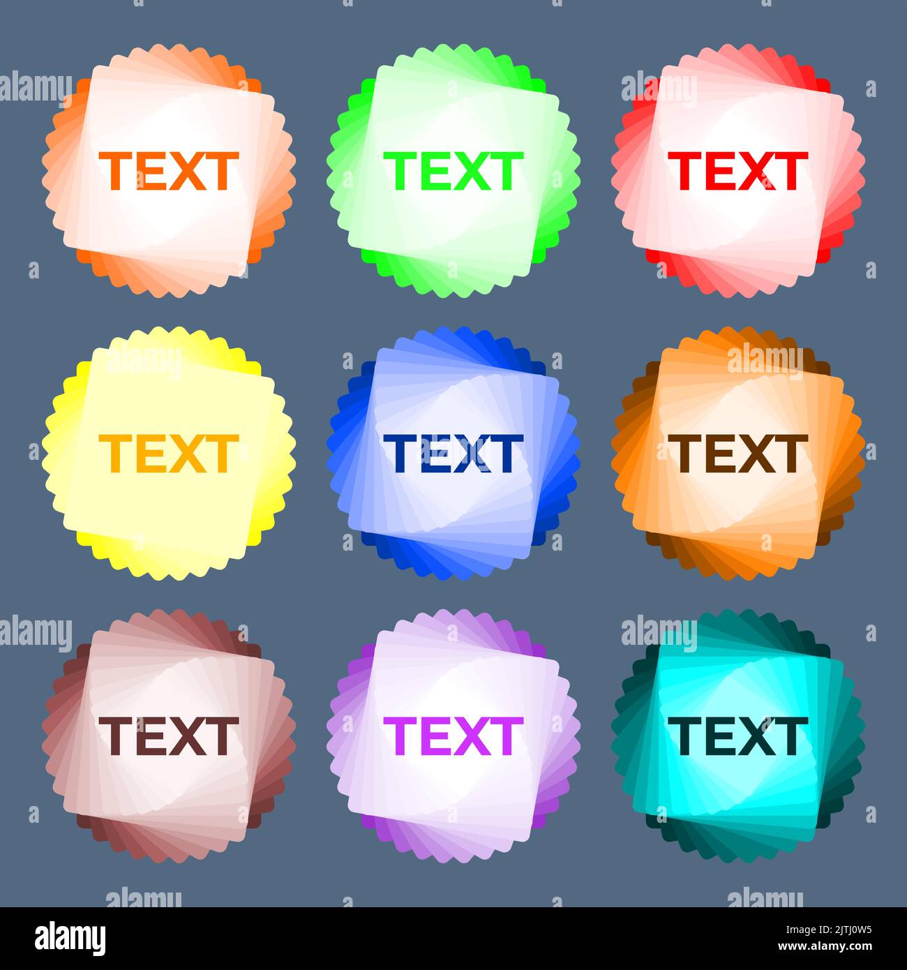 Sample Text vector collection of bright discount bubble tags, banners ...