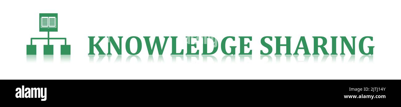 Illustration of a knowledge sharing concept Stock Photo - Alamy