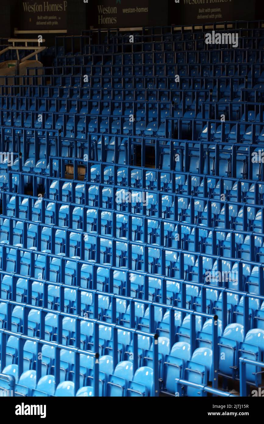 Peterborough, UK. 30th Aug, 2022. Safe-standing seats in the London ...
