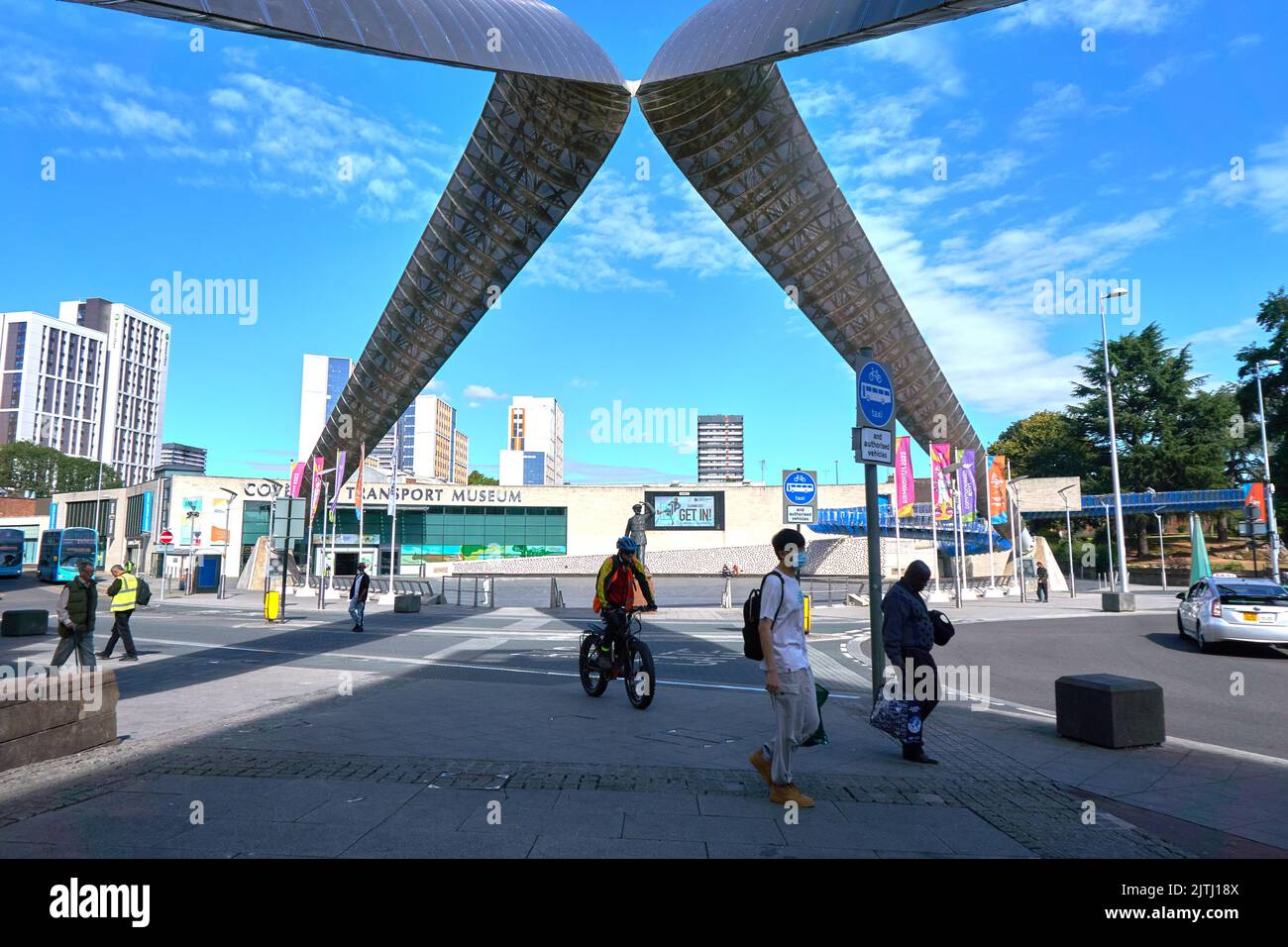 Modern street art installation in Coventry, UK Stock Photo - Alamy