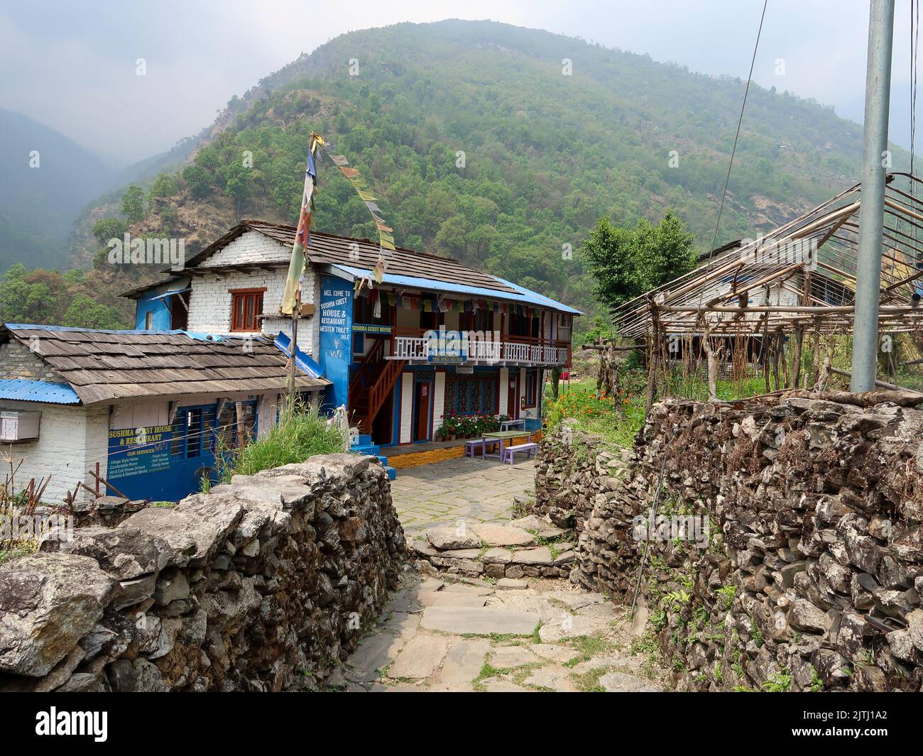 Nepal Tea House Trekking Himalaya Stock Photo - Alamy