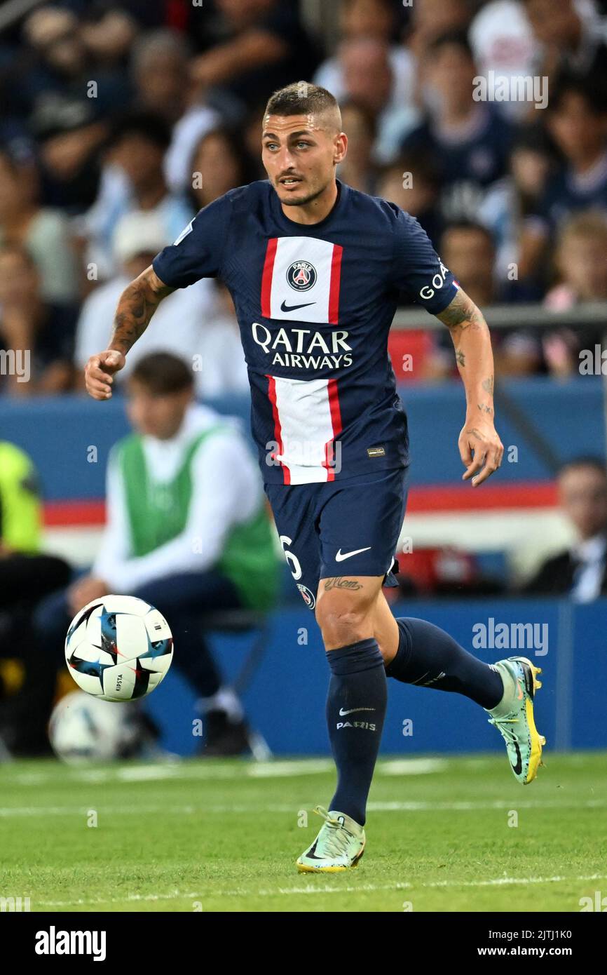 PARIS - Marco Verratti of Paris Saint-Germain during the French Ligue 1 ...