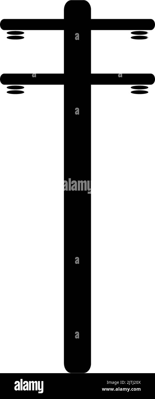 electric pole logo design vector illustration Stock Vector Image & Art ...