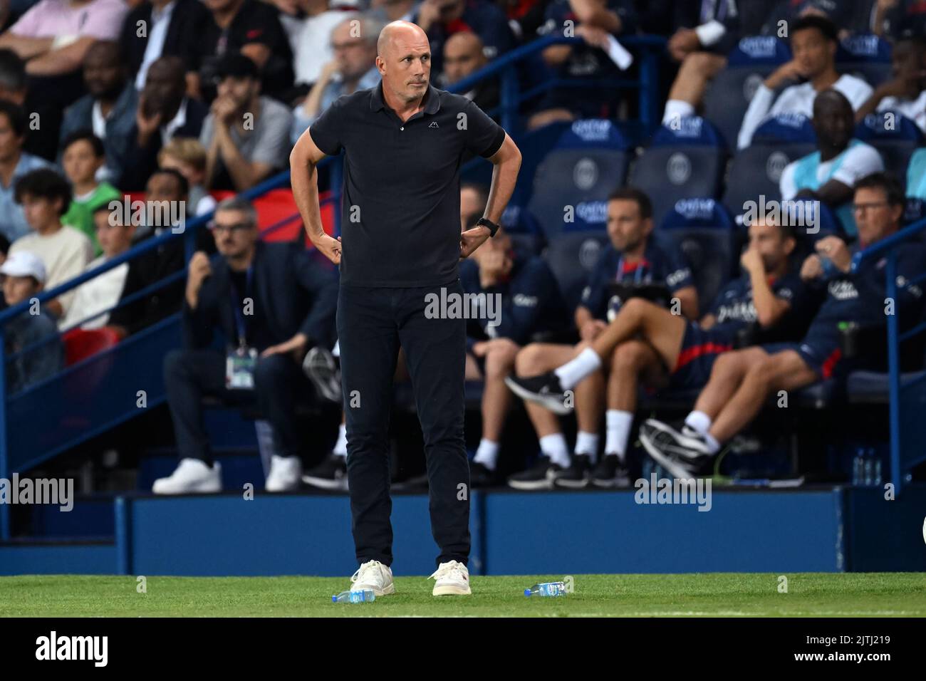 PARIS - AS Monaco FC trainer, coach Philippe Clement during the French ...