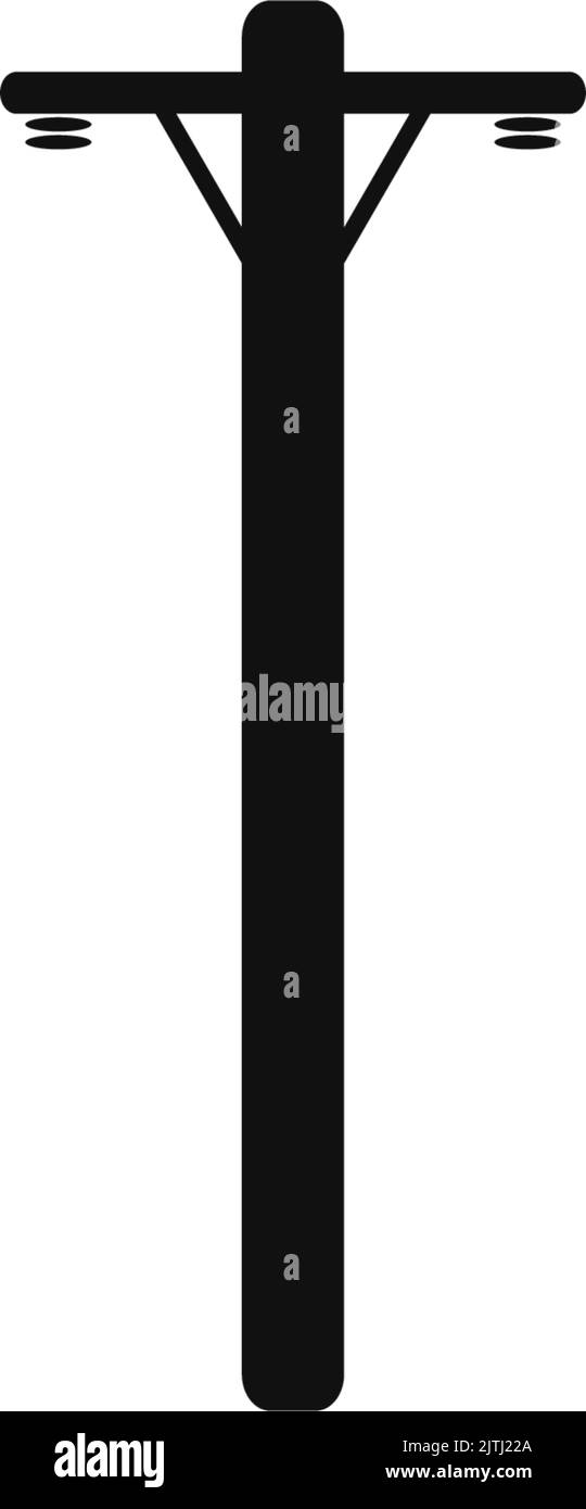 electric pole logo design vector illustration Stock Vector Image & Art ...