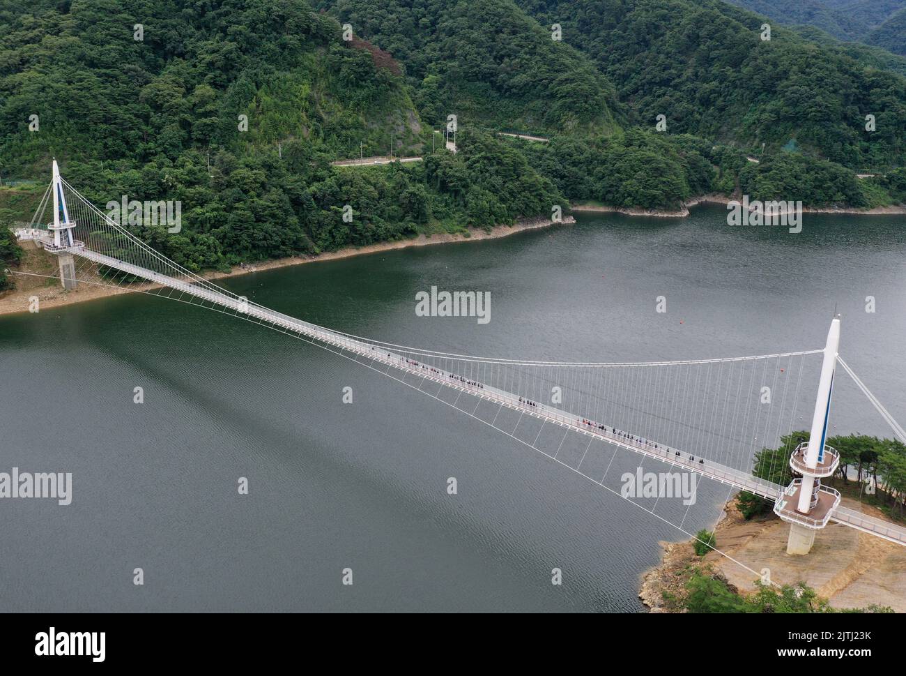 31st Aug, 2022. Bridge reconnects villages in decades Seen here is a ...