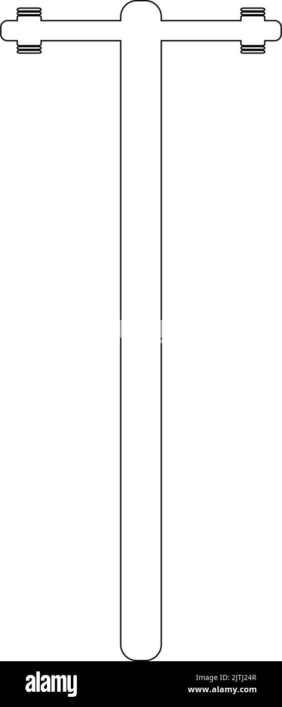 electric pole logo design vector illustration Stock Vector Image & Art ...