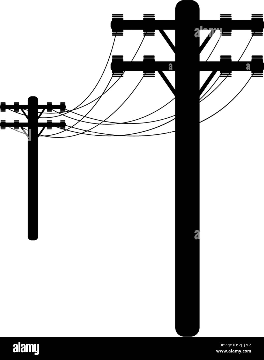 electric pole logo design vector illustration Stock Vector Image & Art ...