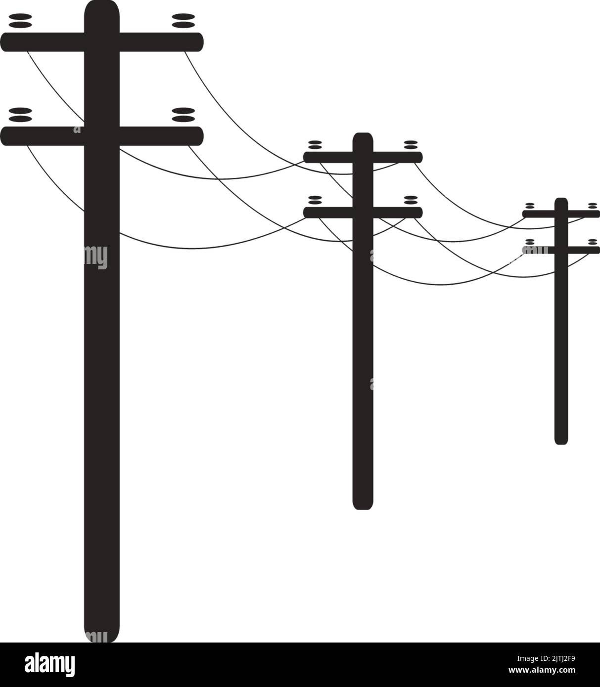 Steel electrical pole Stock Vector Images - Alamy