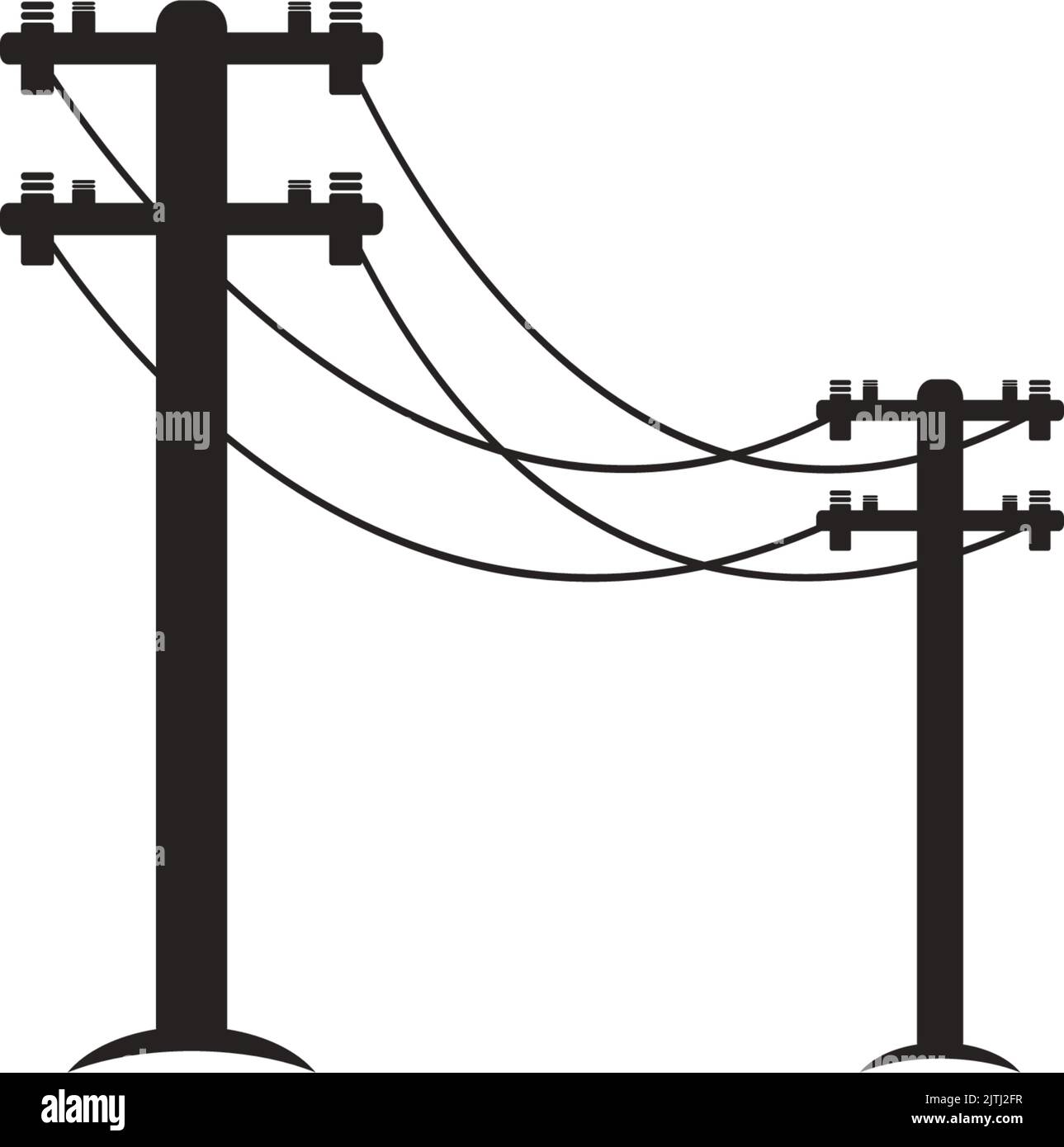 Electric pole vector vectors hi-res stock photography and images - Alamy