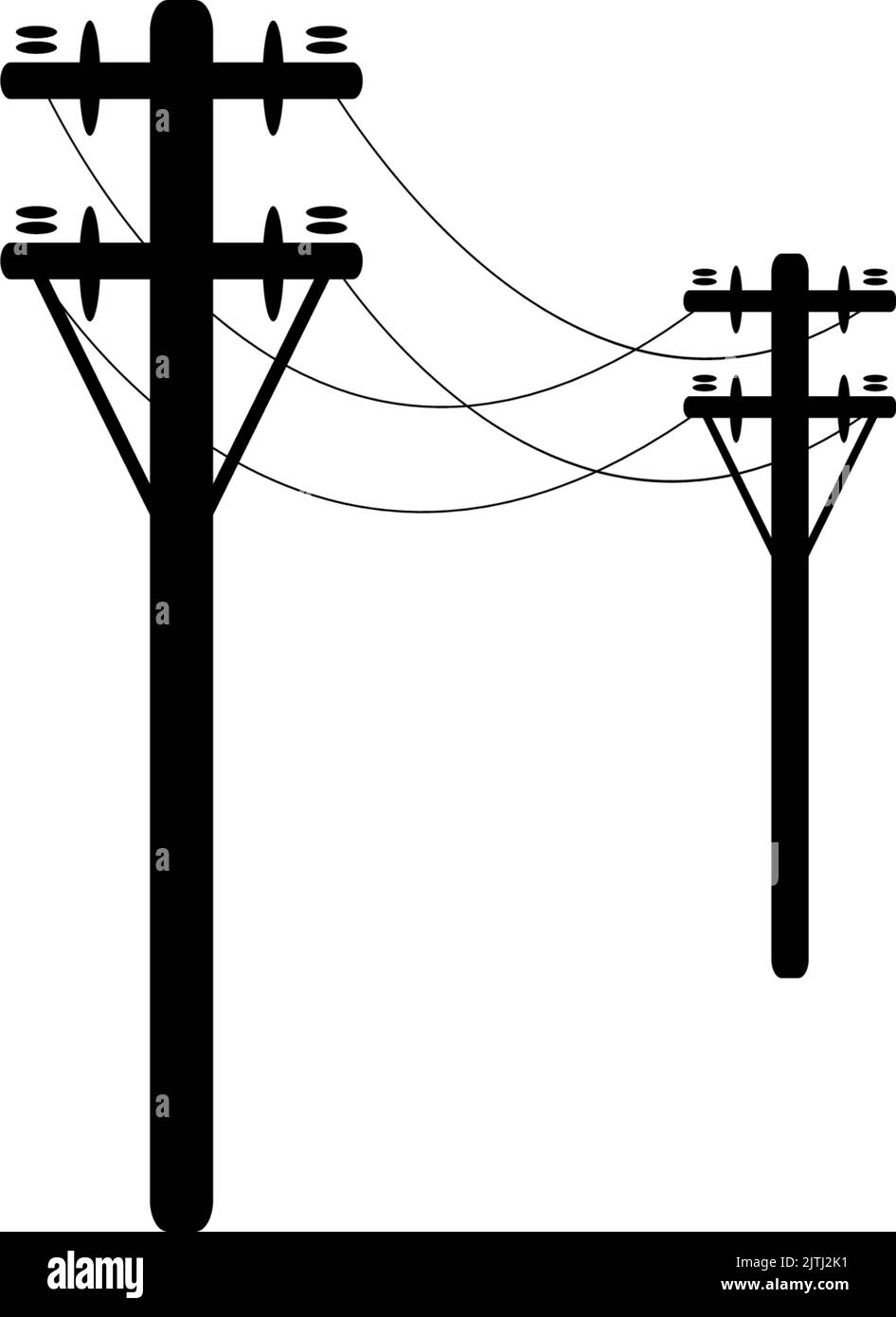 electric pole logo design vector illustration Stock Vector Image & Art ...