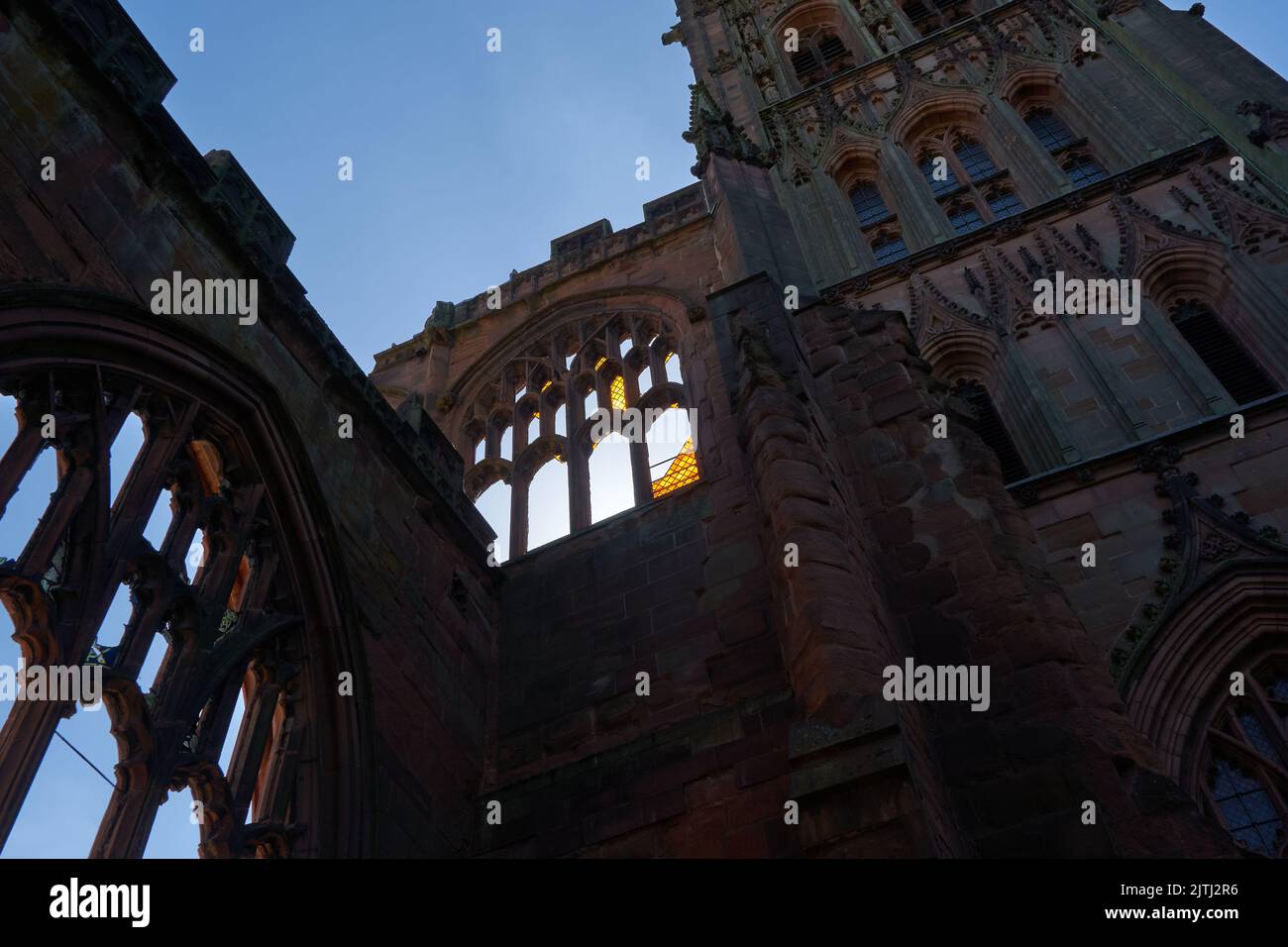 Remains of Coventry Cathedral Bombed during WW2 Stock Photo - Alamy