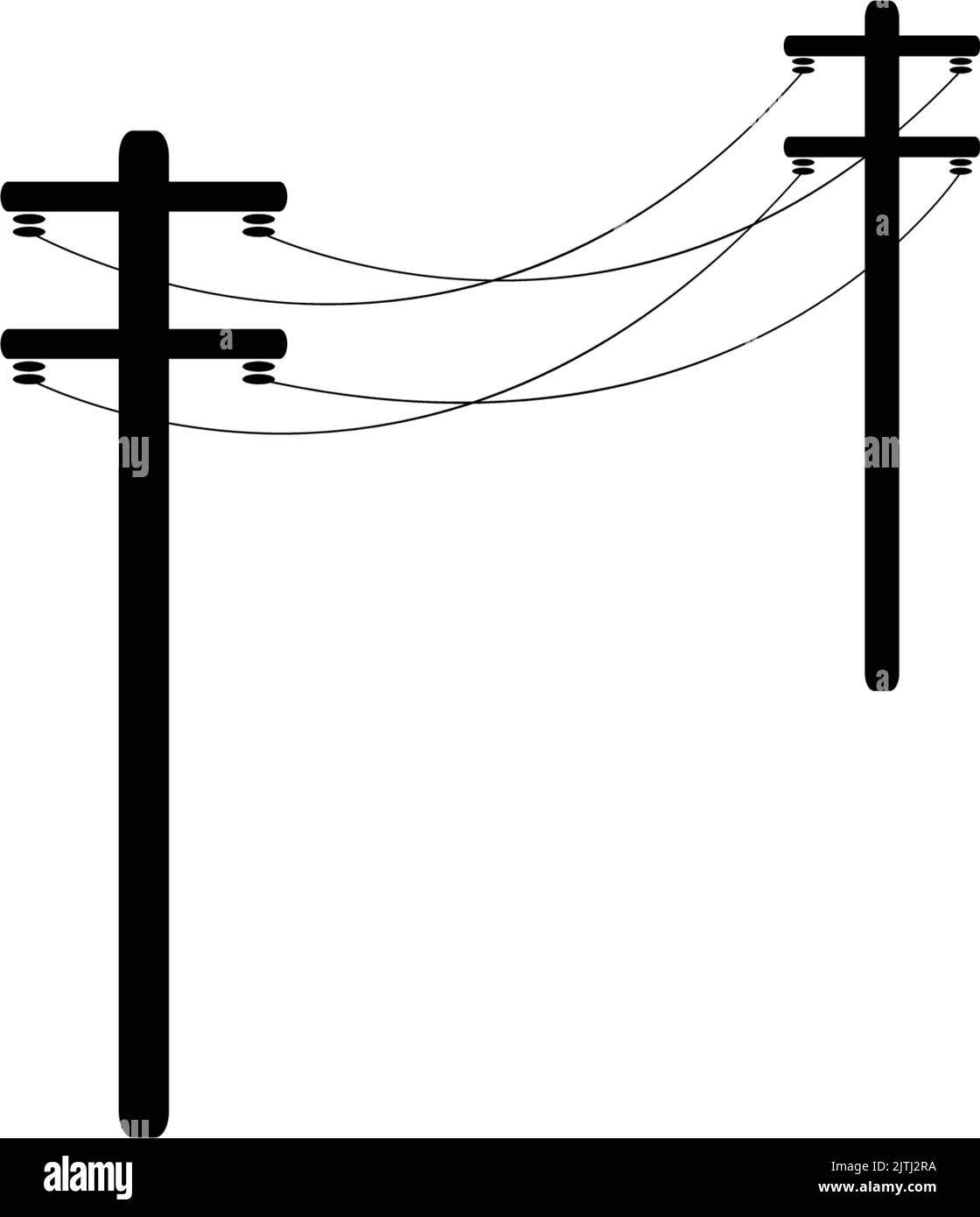 electric pole logo design vector illustration Stock Vector Image & Art ...