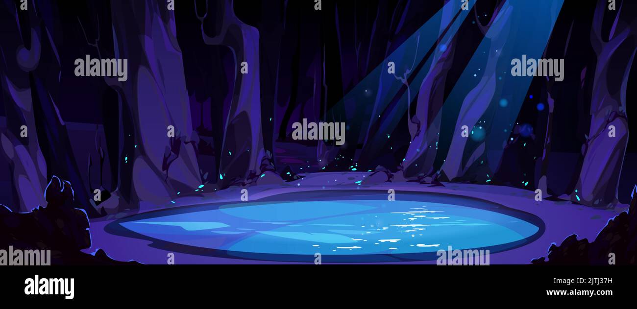 Night forest moonlight beams hi-res stock photography and images - Alamy