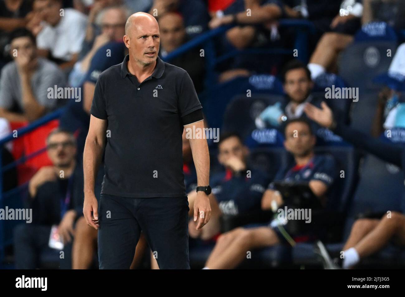 PARIS - AS Monaco FC trainer, coach Philippe Clement during the French ...