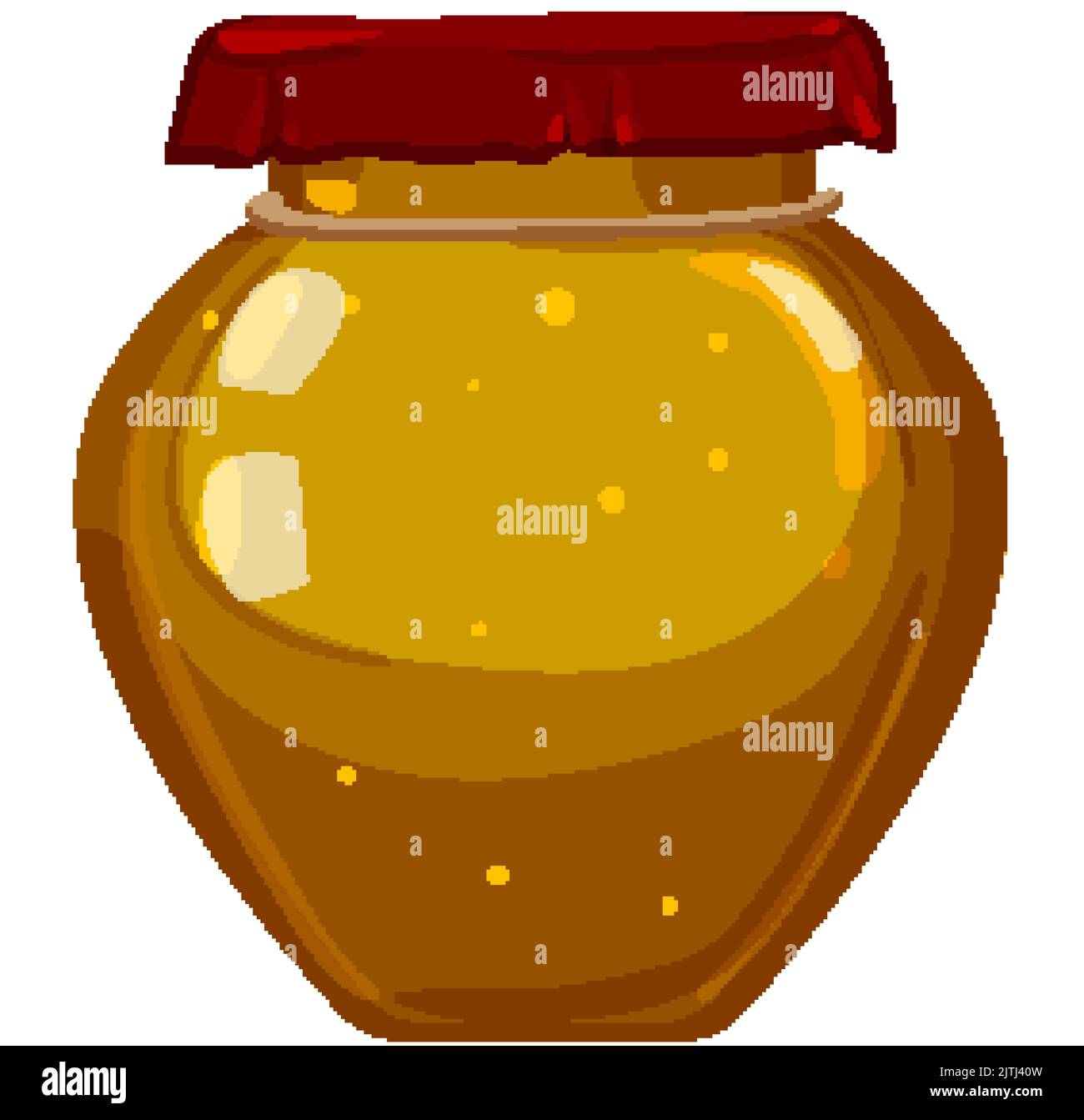 sweet jam fruit food cartoon vector illustration Stock Vector Image ...
