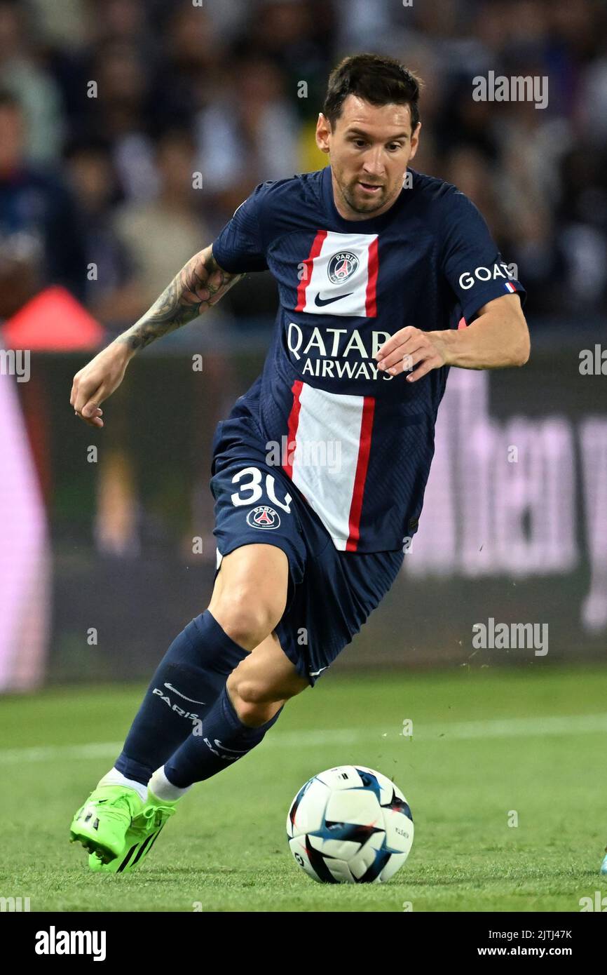 PARIS - Lionel Messi of Paris Saint-Germain during the French Ligue 1 ...