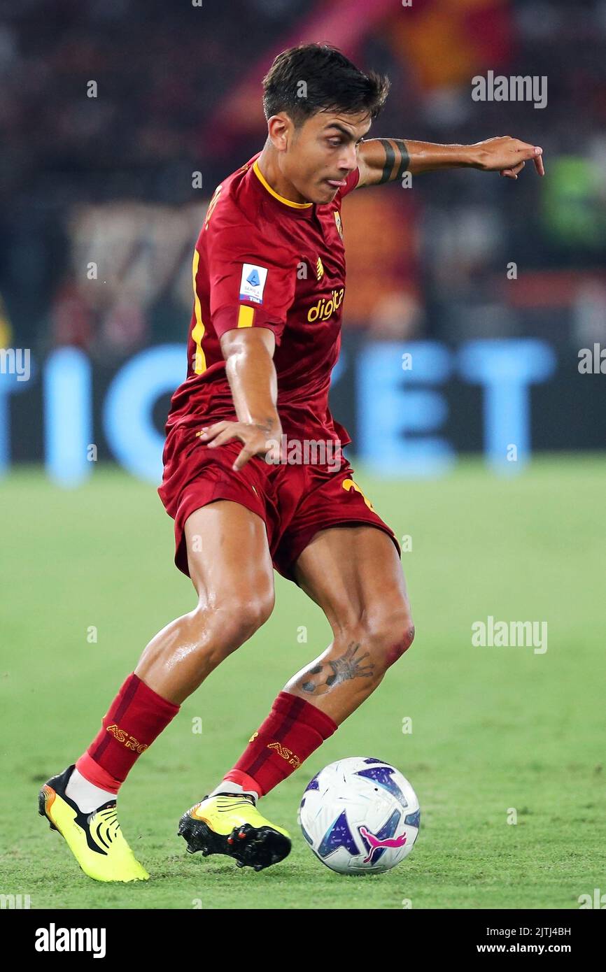 Paulo Dybala of Roma in action during the Italian championship Serie A football match between AS ...