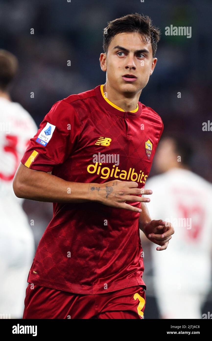 Paulo Dybala of Roma looks on during the Italian championship Serie A football match between AS ...