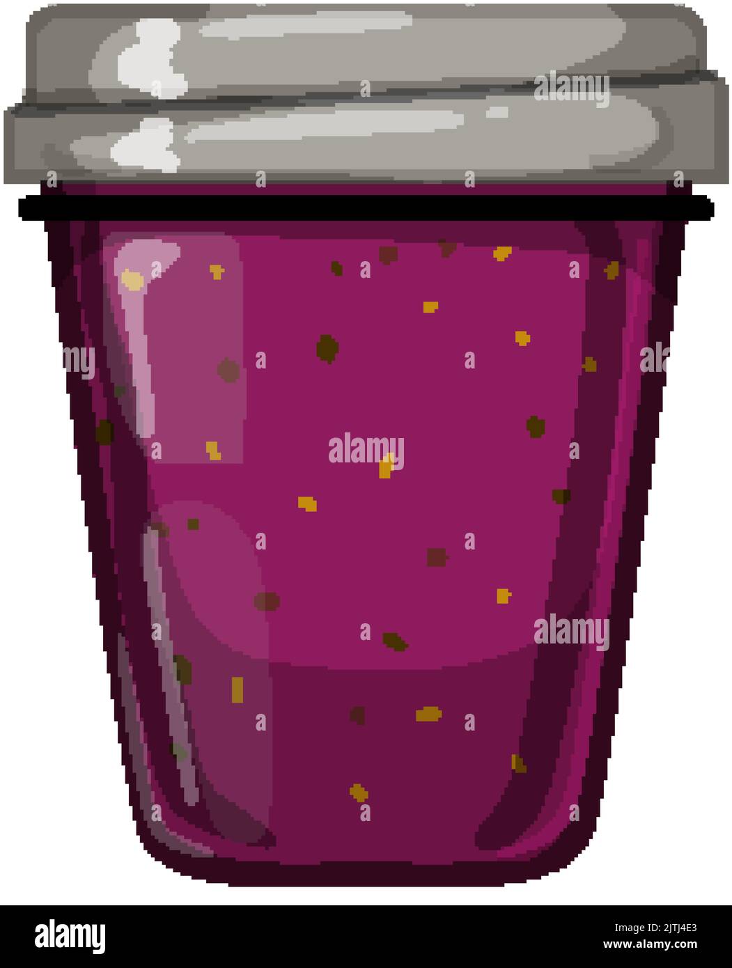 jelly jam fruit food cartoon vector illustration Stock Vector Image ...