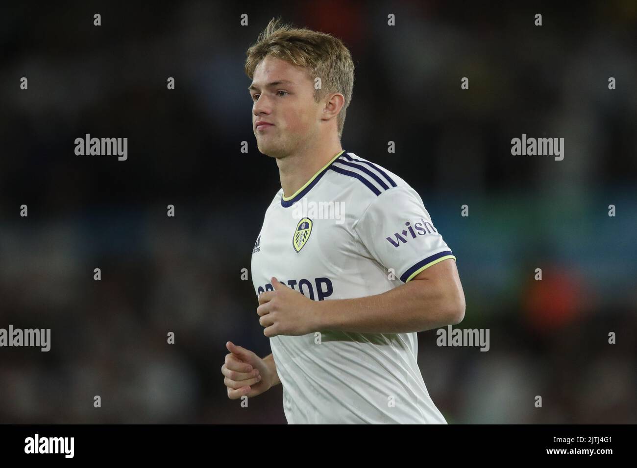 Joe Gelhardt #30 of Leeds United during the game Stock Photo - Alamy