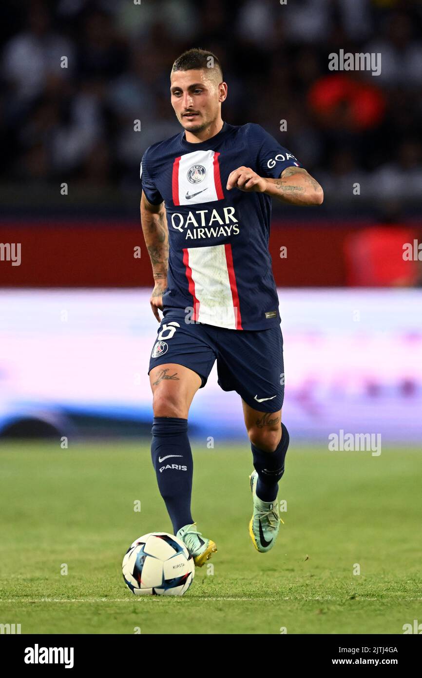 PARIS - Marco Verratti of Paris Saint-Germain during the French Ligue 1 ...