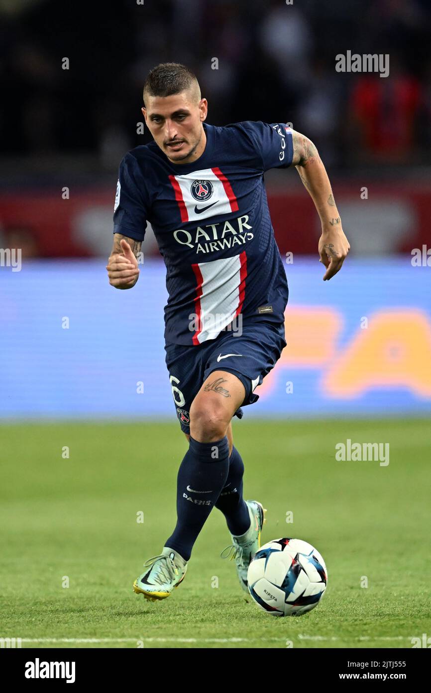 PARIS - Marco Verratti of Paris Saint-Germain during the French Ligue 1 ...