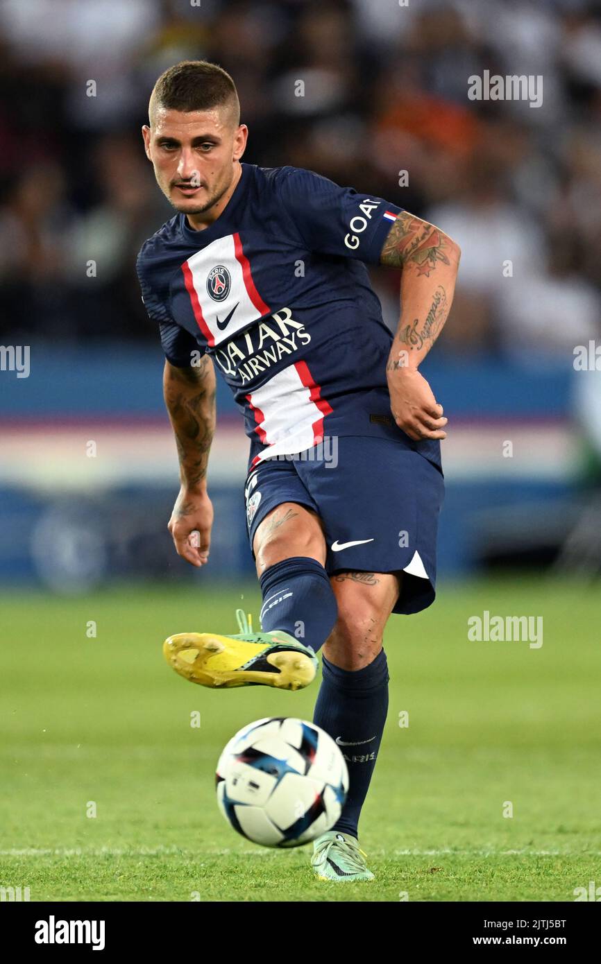 PARIS - Marco Verratti of Paris Saint-Germain during the French Ligue 1 ...