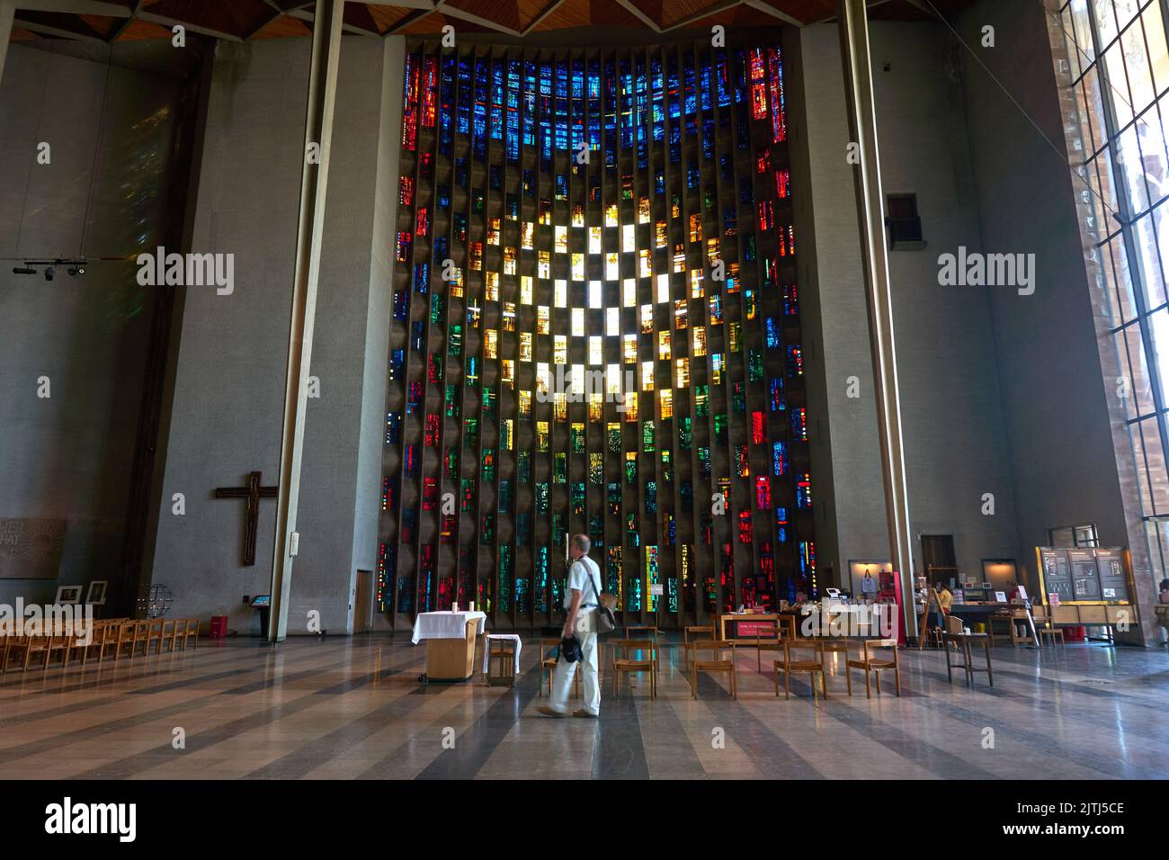 Modern cathedral interior in Coventry, UK Stock Photo - Alamy