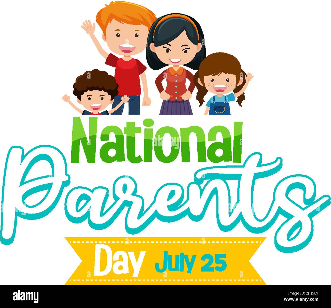 National Parents Day Poster Template illustration Stock Vector Image ...