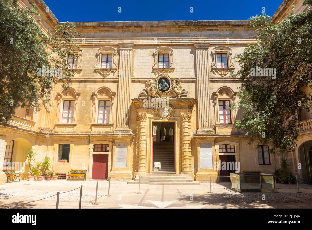 Palace of the natural history museum of Mdina, Malta Stock Photo - Alamy
